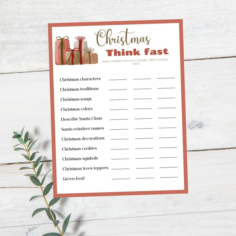 Staff Christmas Party Games, Think Fast Easy Entertainment for XMAS ...