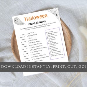 Match the Ghosts, Fun Printable, Halloween Party Games, Ghost Hunters ...