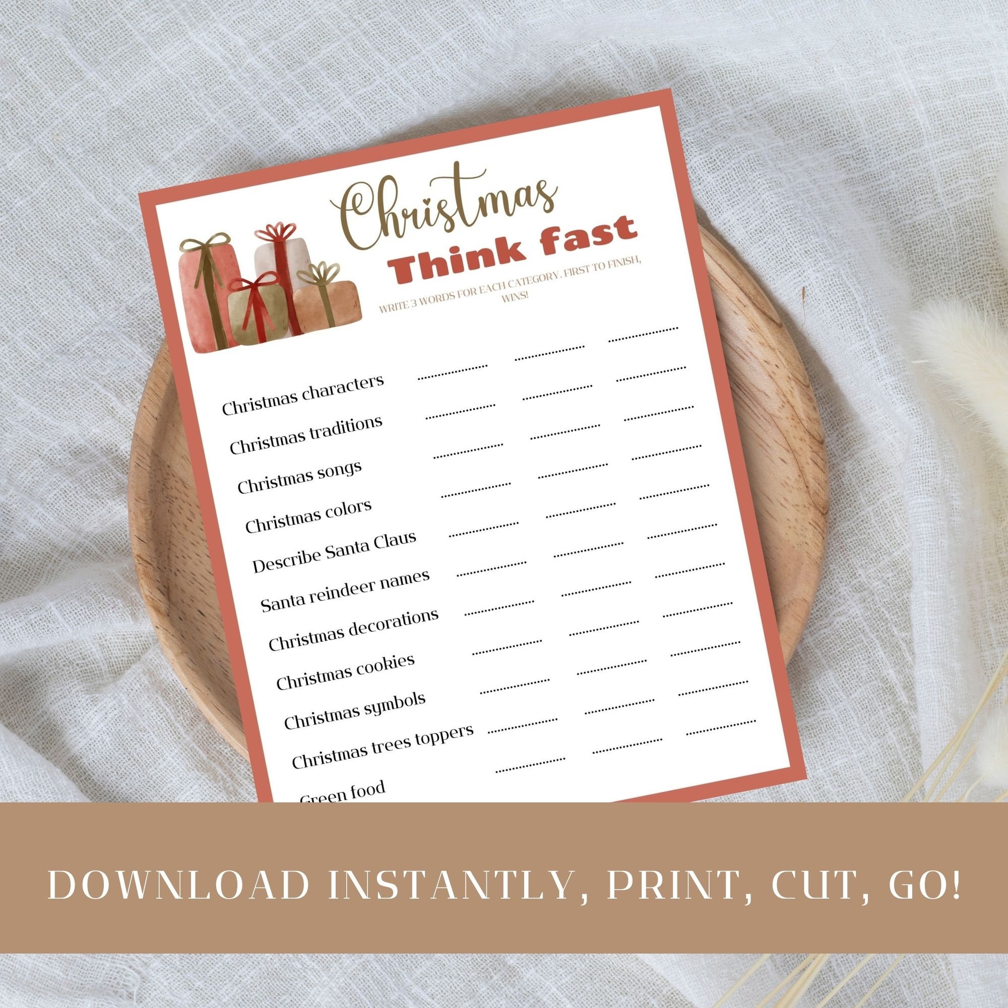 Staff Christmas Party Games, Think Fast Easy Entertainment for XMAS ...