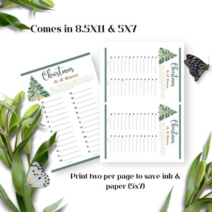 Christmas A-Z Race, Christmas Party Games Easy, Last Minute Idea Word ...