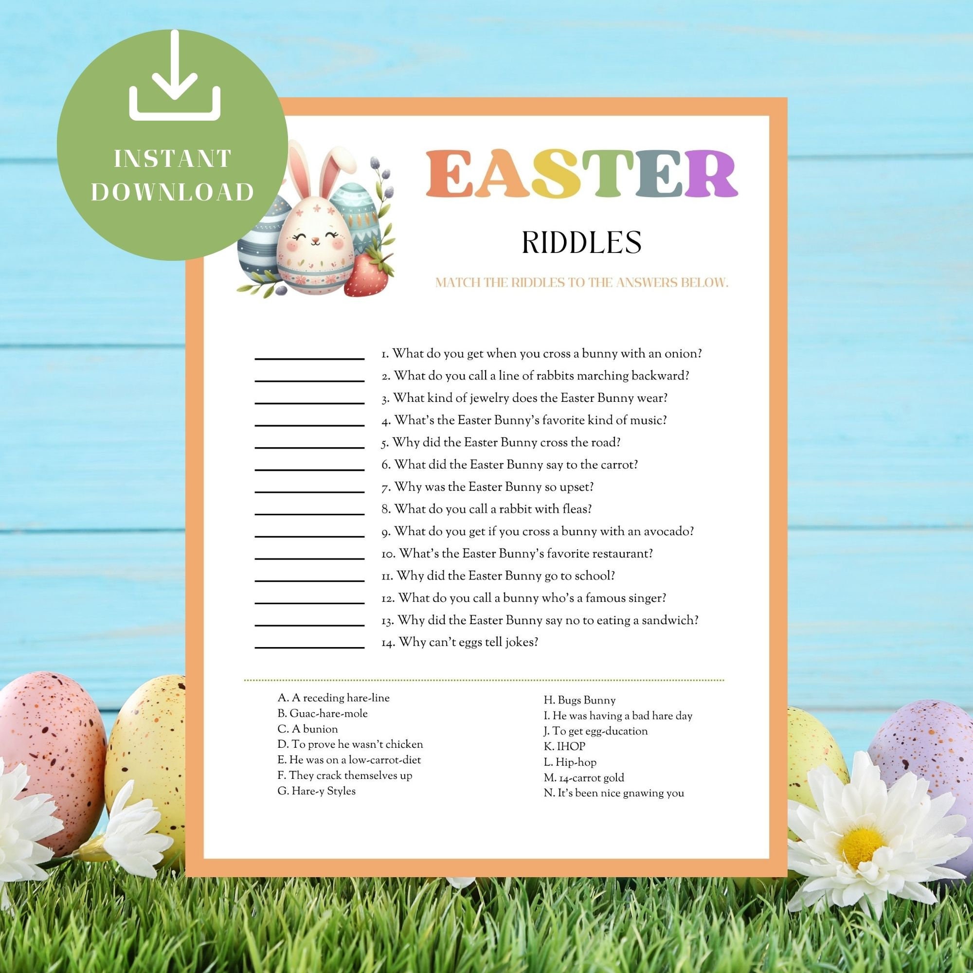 Easter Games for Teens, Riddles & Jokes, Fun Spring Activity for Kids ...