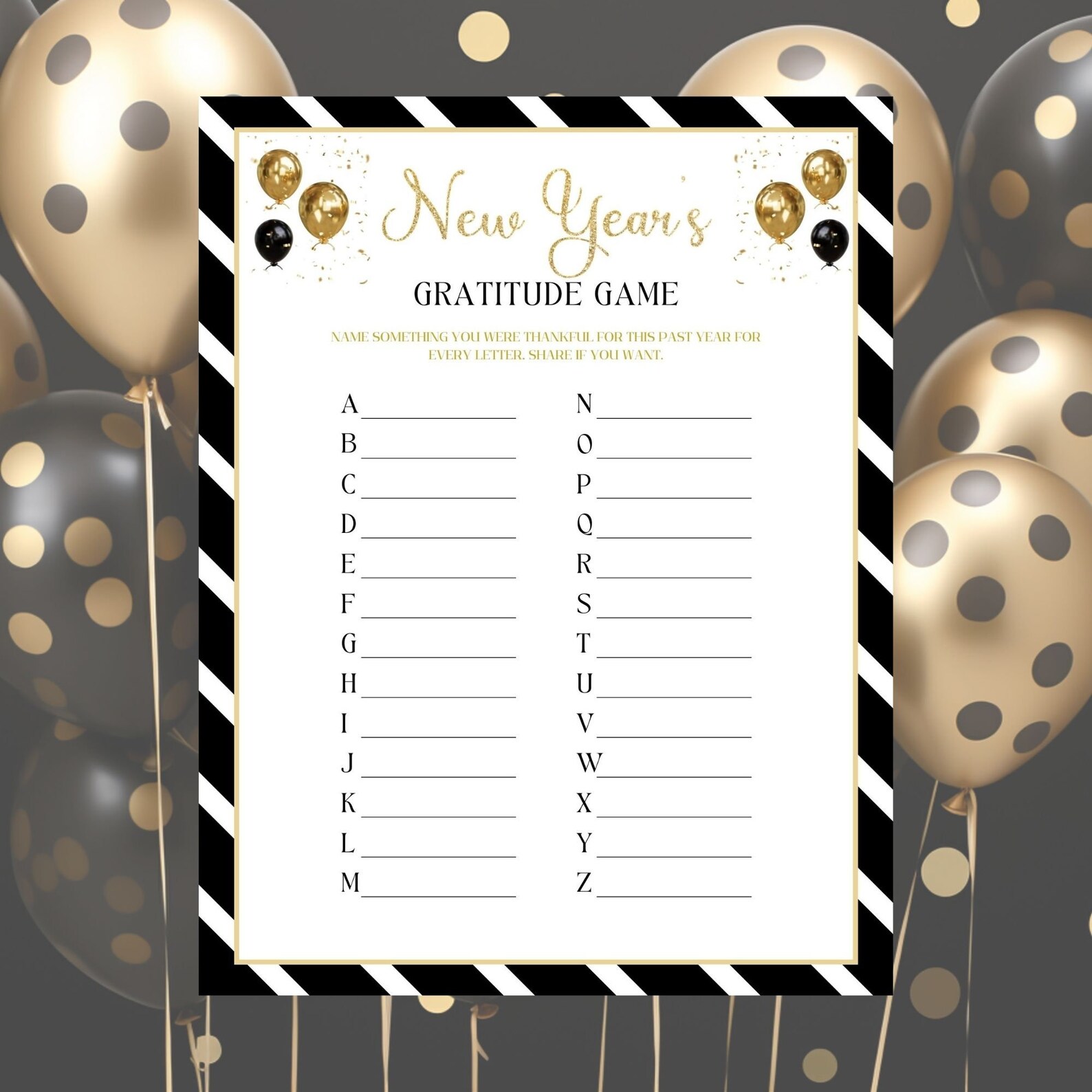 New Year's Eve Party Game Printable Virtual Party Games - Etsy