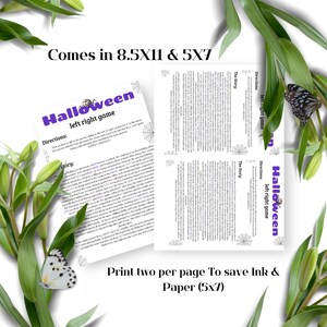 Left Right Game Halloween Printable Office Party Game - Etsy