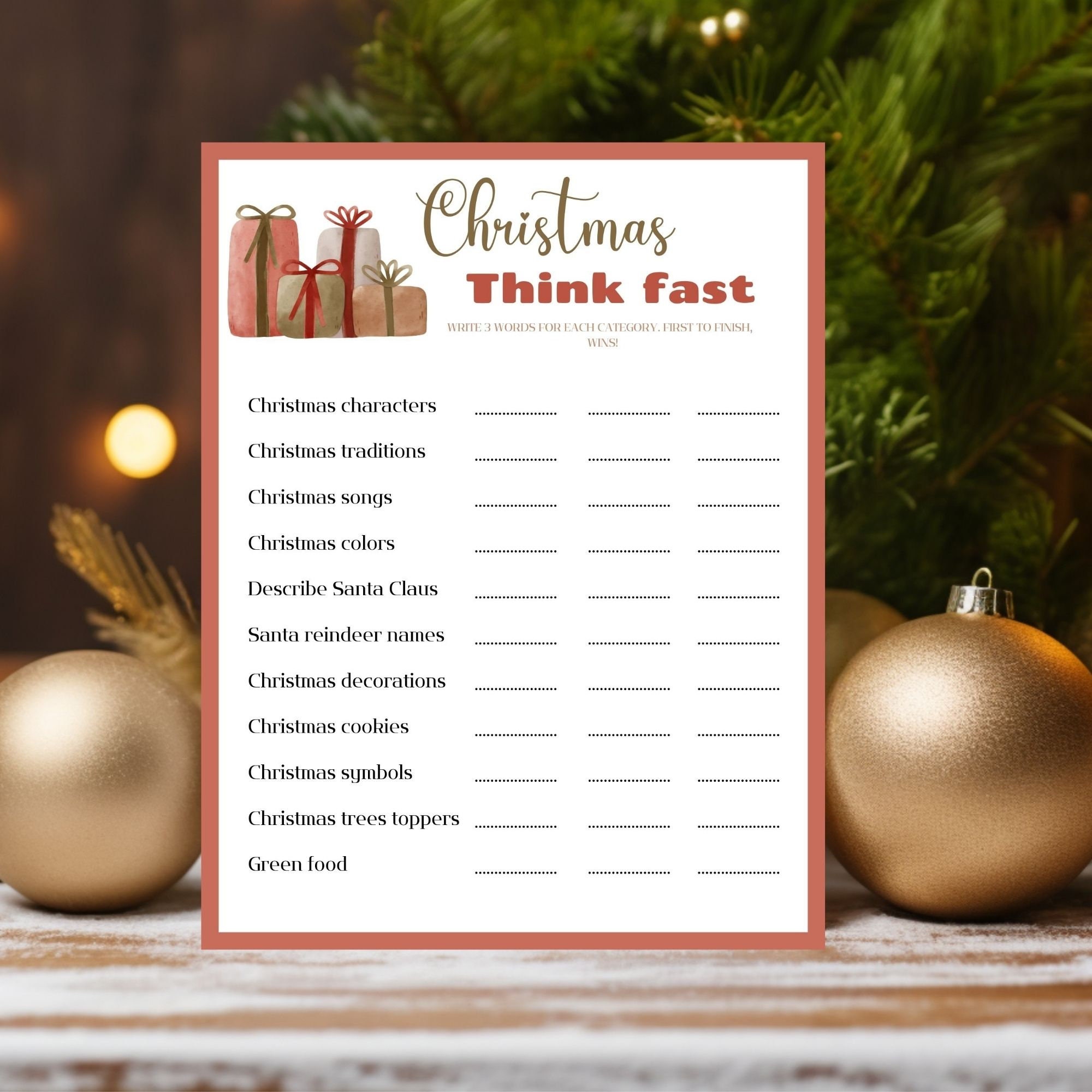 Staff Christmas Party Games, Think Fast Easy Entertainment for XMAS ...