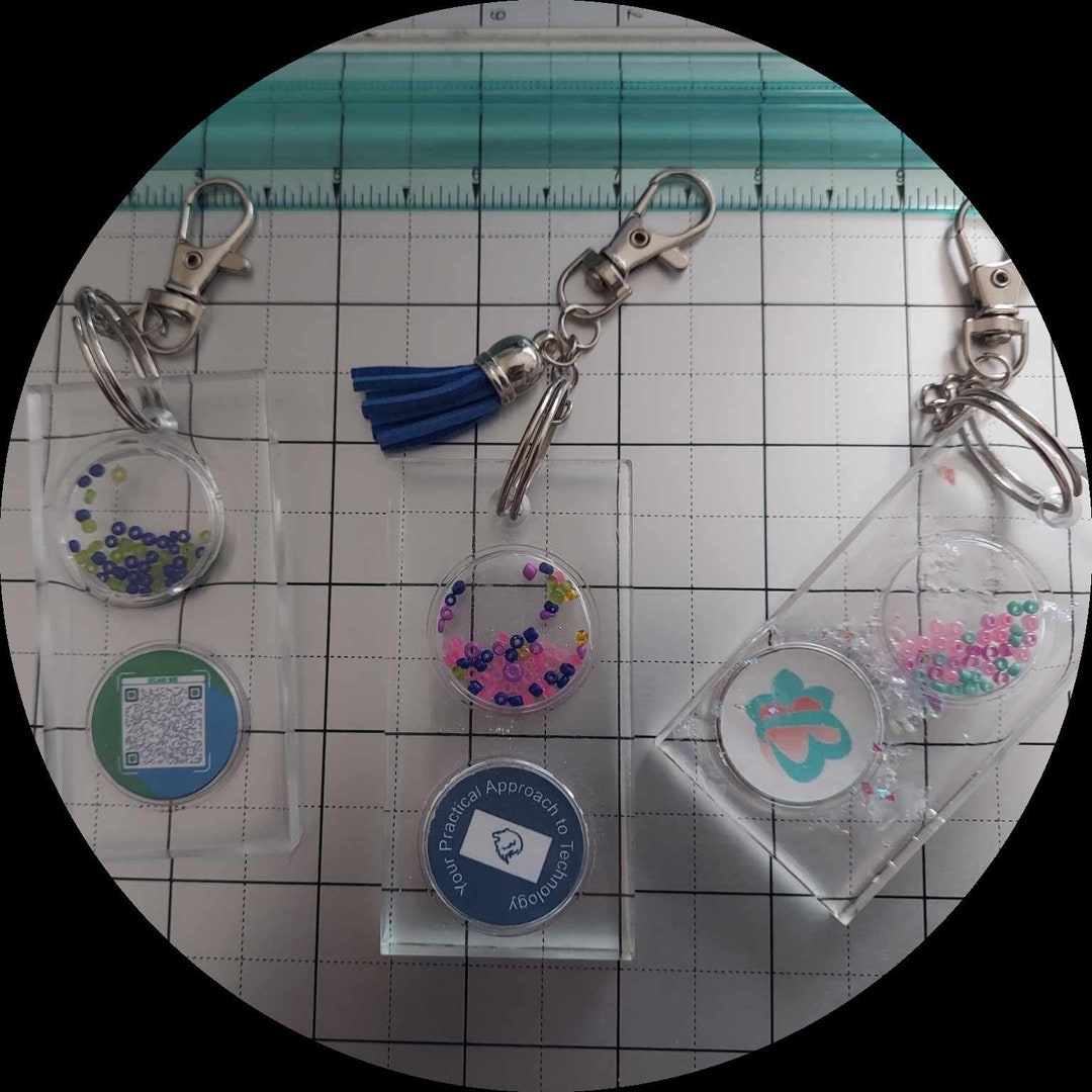 Custom Business NFC and QR Keychains, Pins, Digital Business Card, and ...