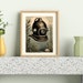Antique Diving Helmet Art Print, Vintage Nautical Illustration, Coastal ...