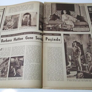 Mylene Demongeot 1962 at Vintage Turkish Magazine Cover - Big Size - Etsy