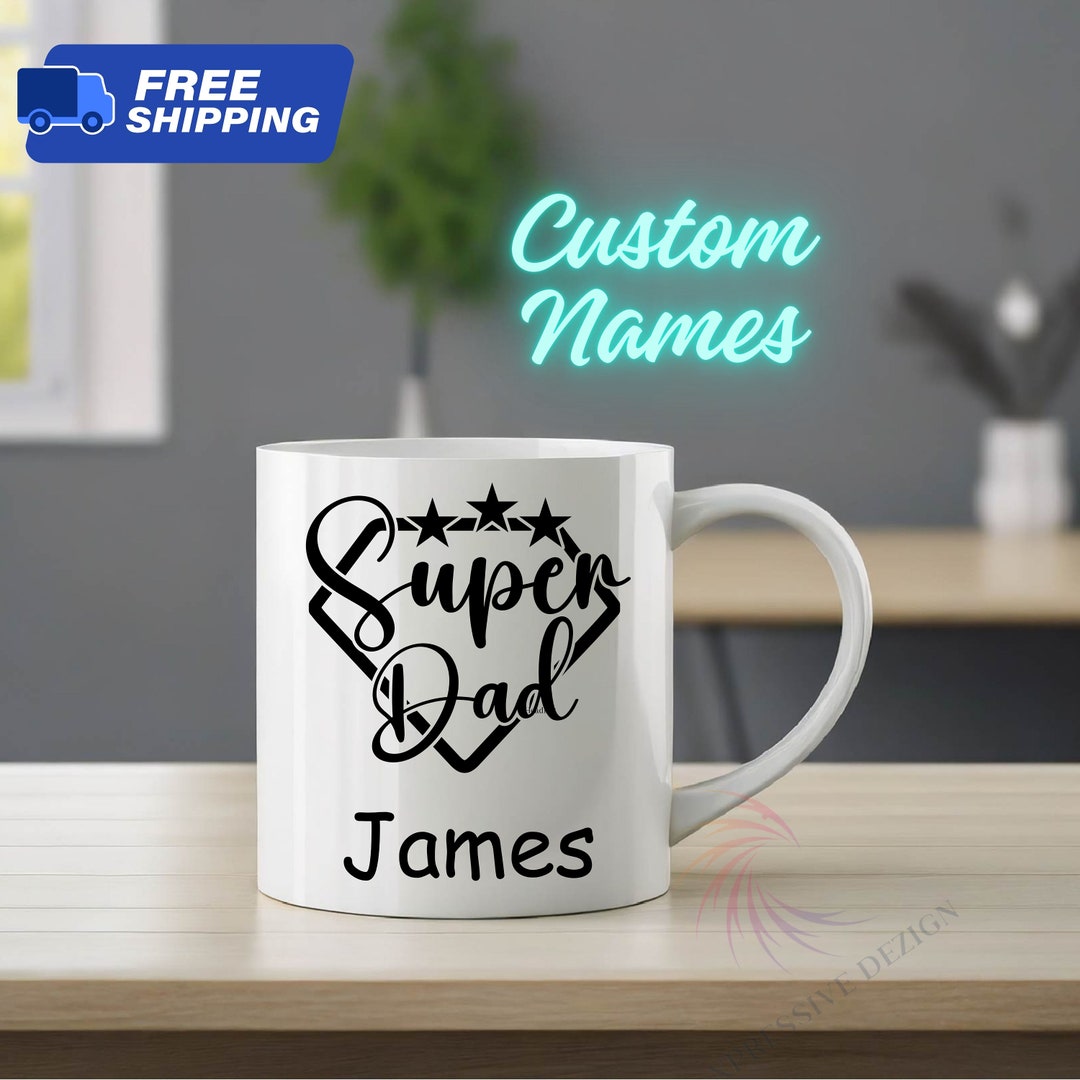 Super Dad Gift Mug, Fathers Day Mug for Dad, Gift for Him, New Dad Mug ...