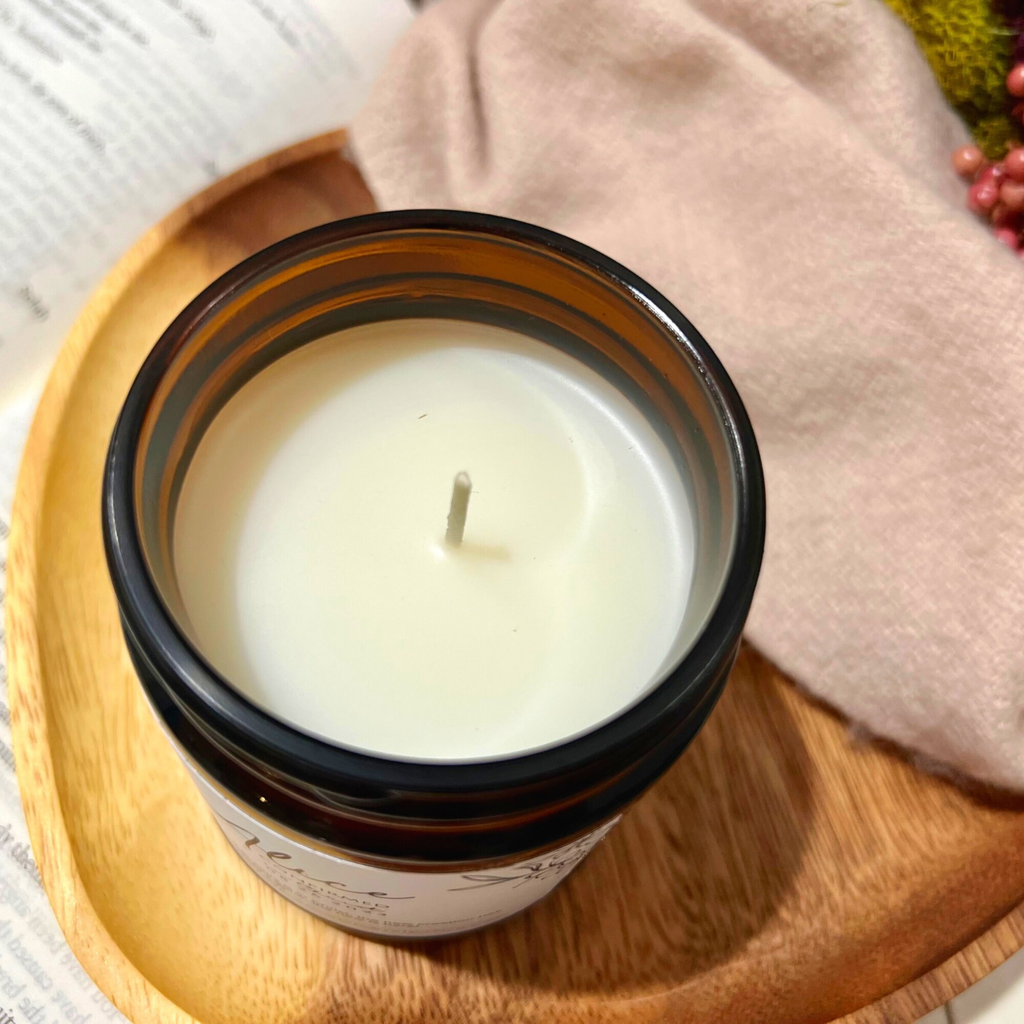 Bible Verses Candle Amber Jar Bible Quote Candle Gift for Her Christian ...