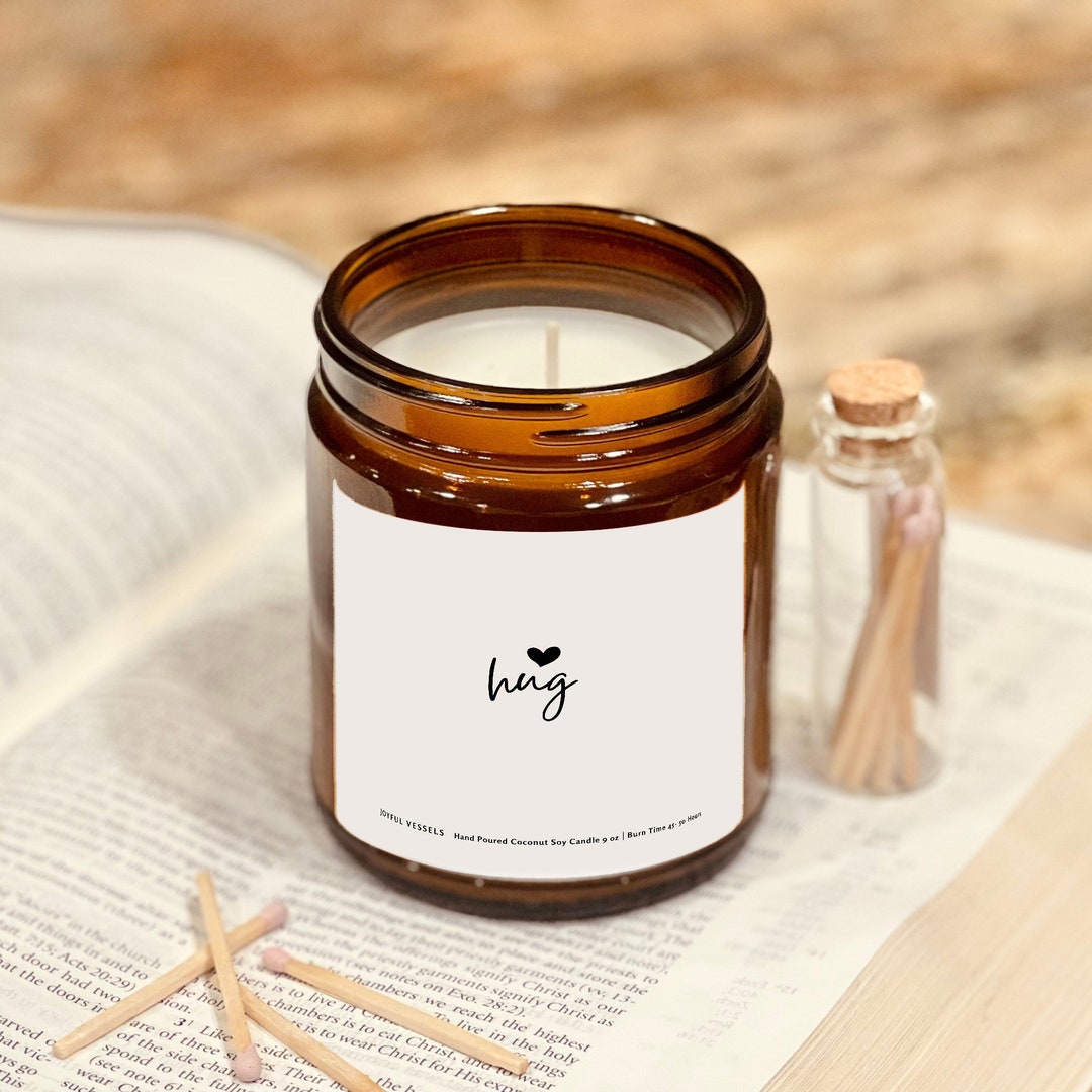 Hug Candle Sending Hugs Gift Box Candle Best Friend Christmas Candle ...