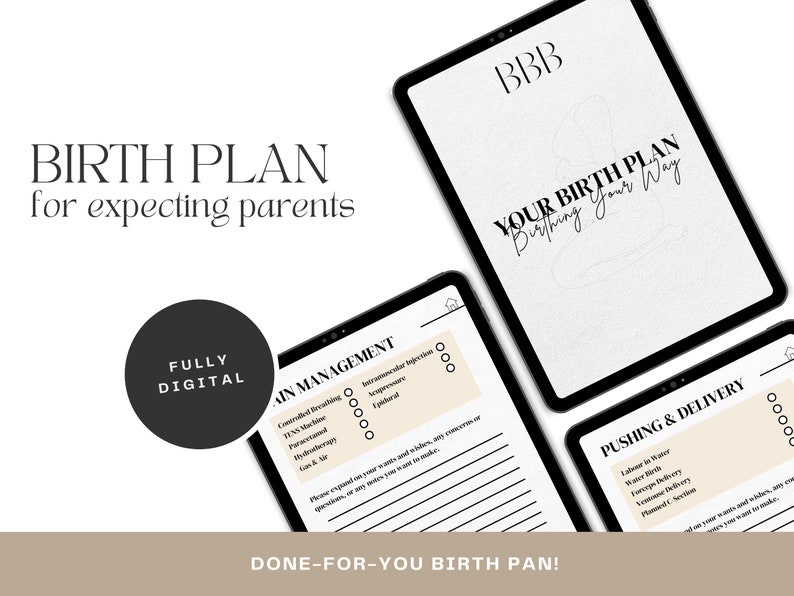 Birth Plan for Parents Labour and Delivery Preferences Hospital Birth ...