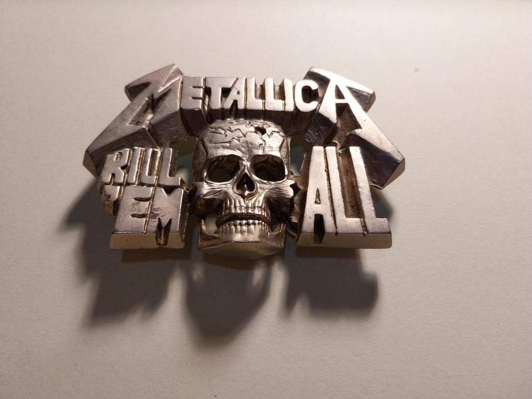 METALLICA Kill Em All Rare Vintage Metal Belt Buckle From the 90's ...