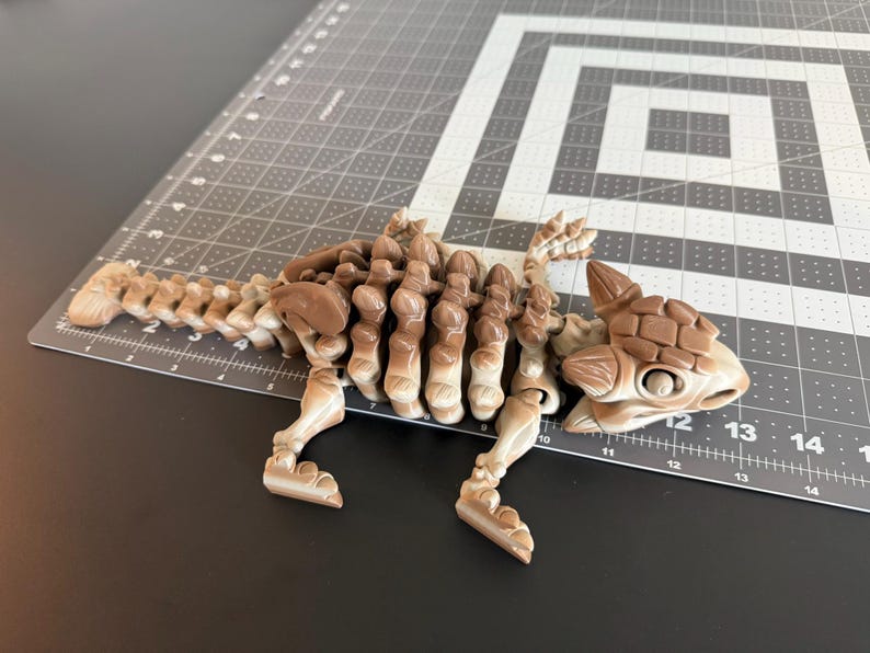 3D Printed Skeleton Ankylosaurus: Unique Color Patterns - Etsy