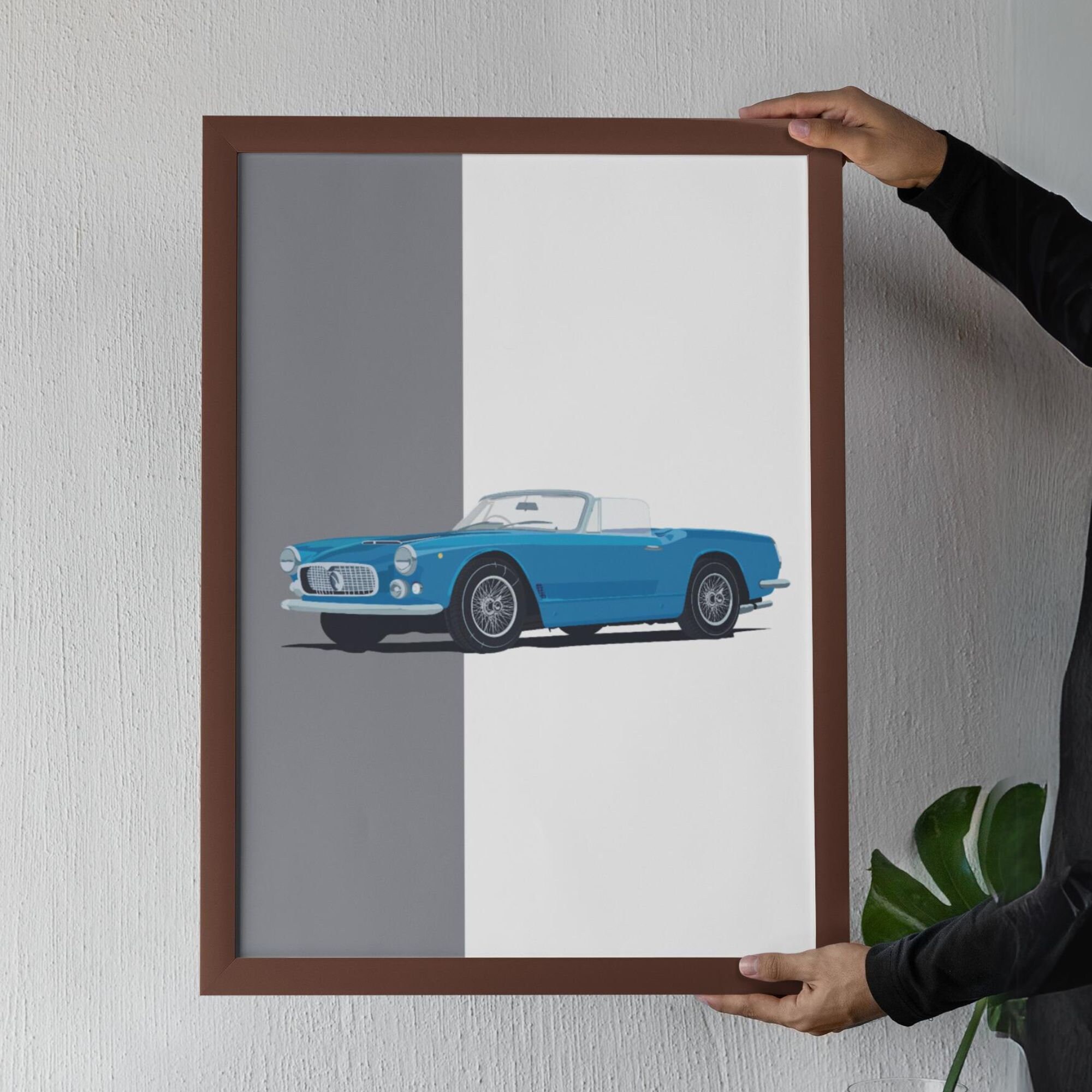 Classic Car Wall Art, Digital Download, Classic Car Digital Art ...
