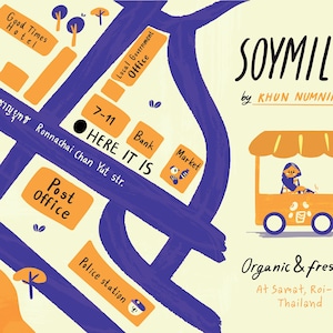 Custom Map Illustration for Your Shop, Wedding, Event - Etsy