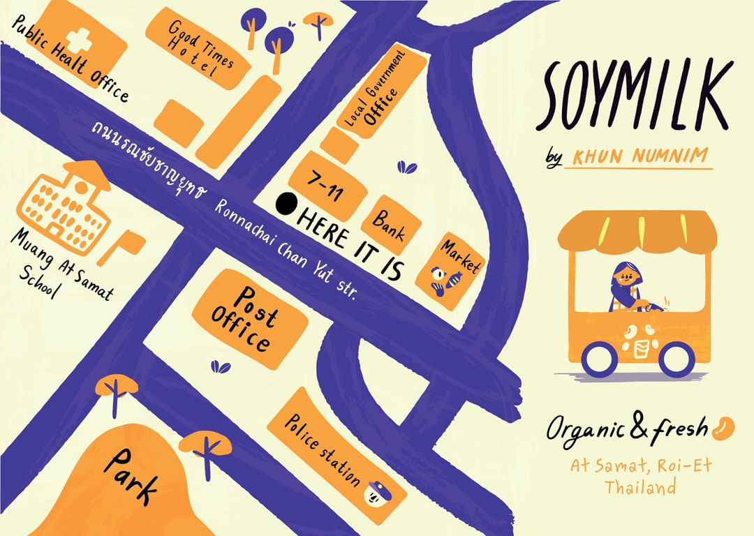 Custom Map Illustration for Your Shop, Wedding, Event - Etsy