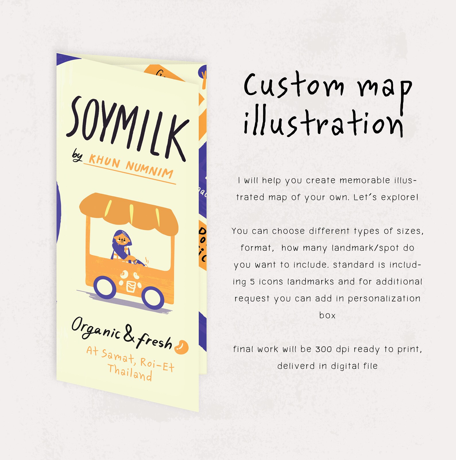 Custom Map Illustration for Your Shop, Wedding, Event - Etsy