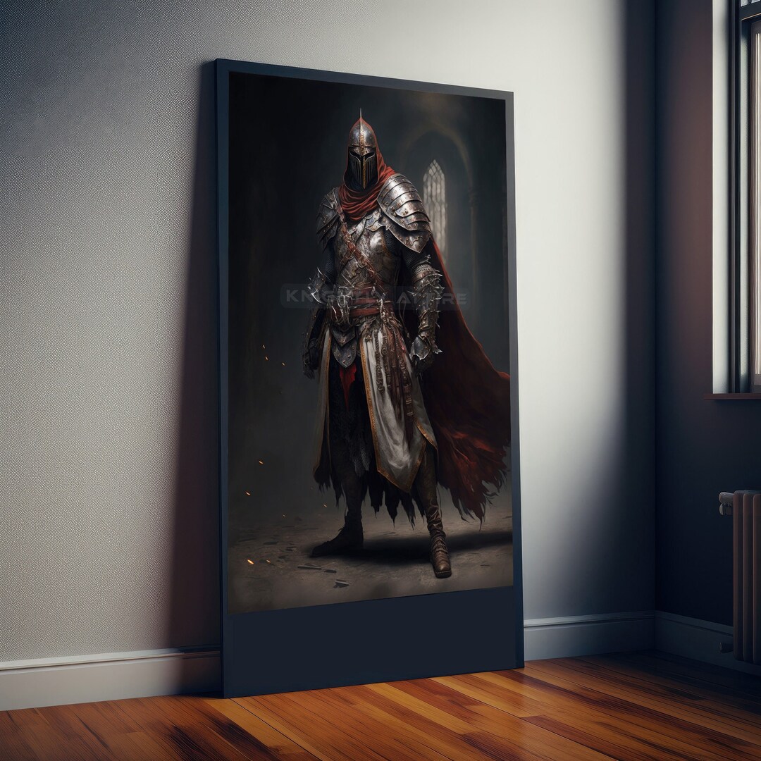 Medieval Knight Wall Art Medieval Warrior Knight Warrior Downloadable ...