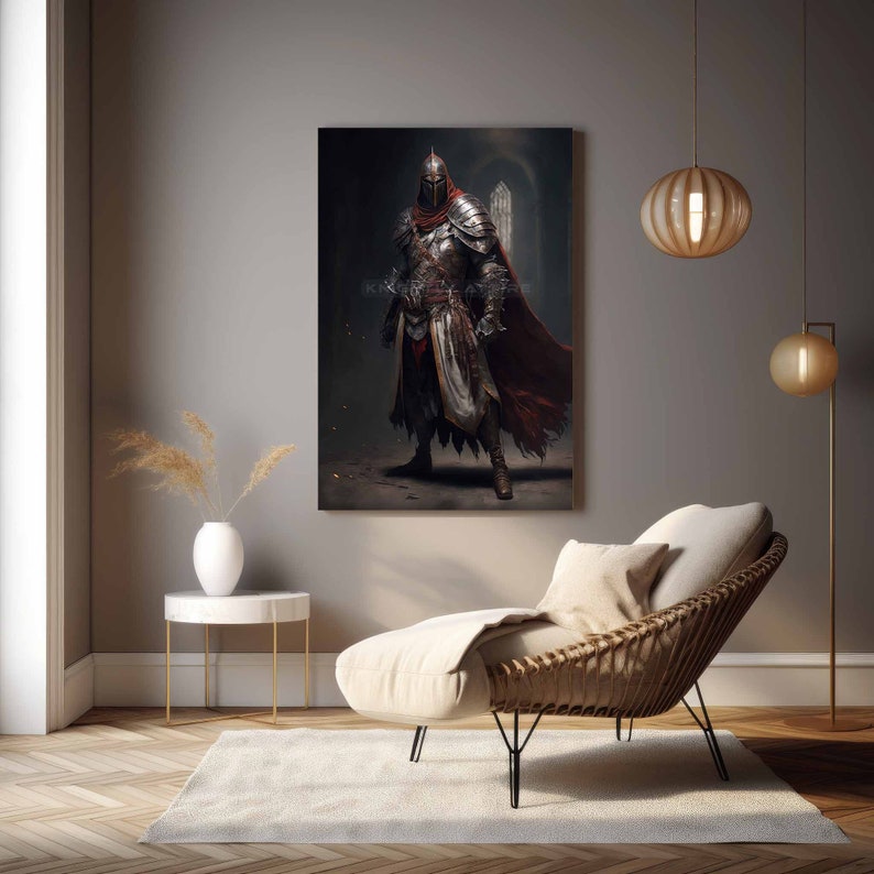 Medieval Knight Wall Art Medieval Warrior Knight Warrior Downloadable ...