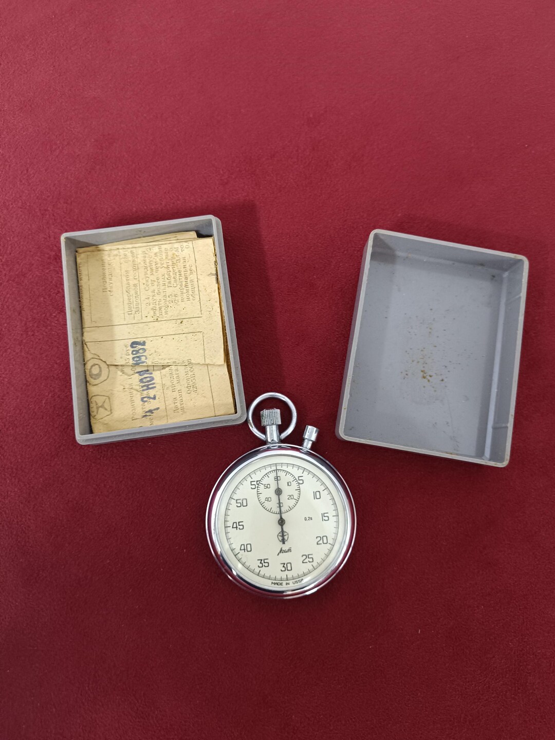 Vintage Stopwatch Agat, Soviet Stopwatch - Etsy