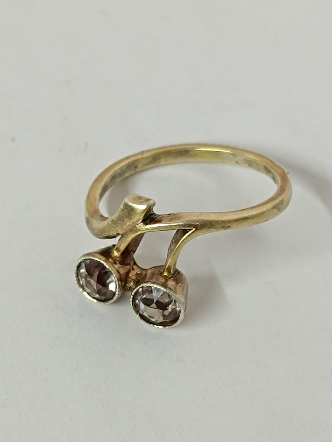 Vintage Women's Ring, 875 Silver in Gold Plating, Jewelry - Etsy
