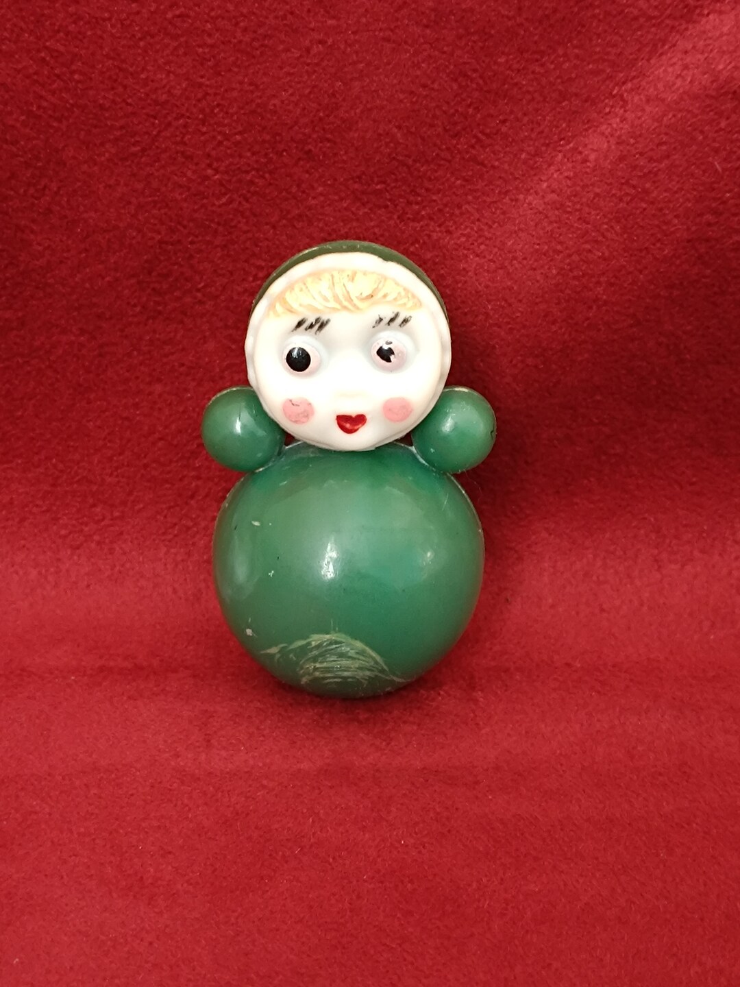 Soviet Vintage Roly Poly Doll, Plastic Doll, Nevalyashka, Vintage Roly ...
