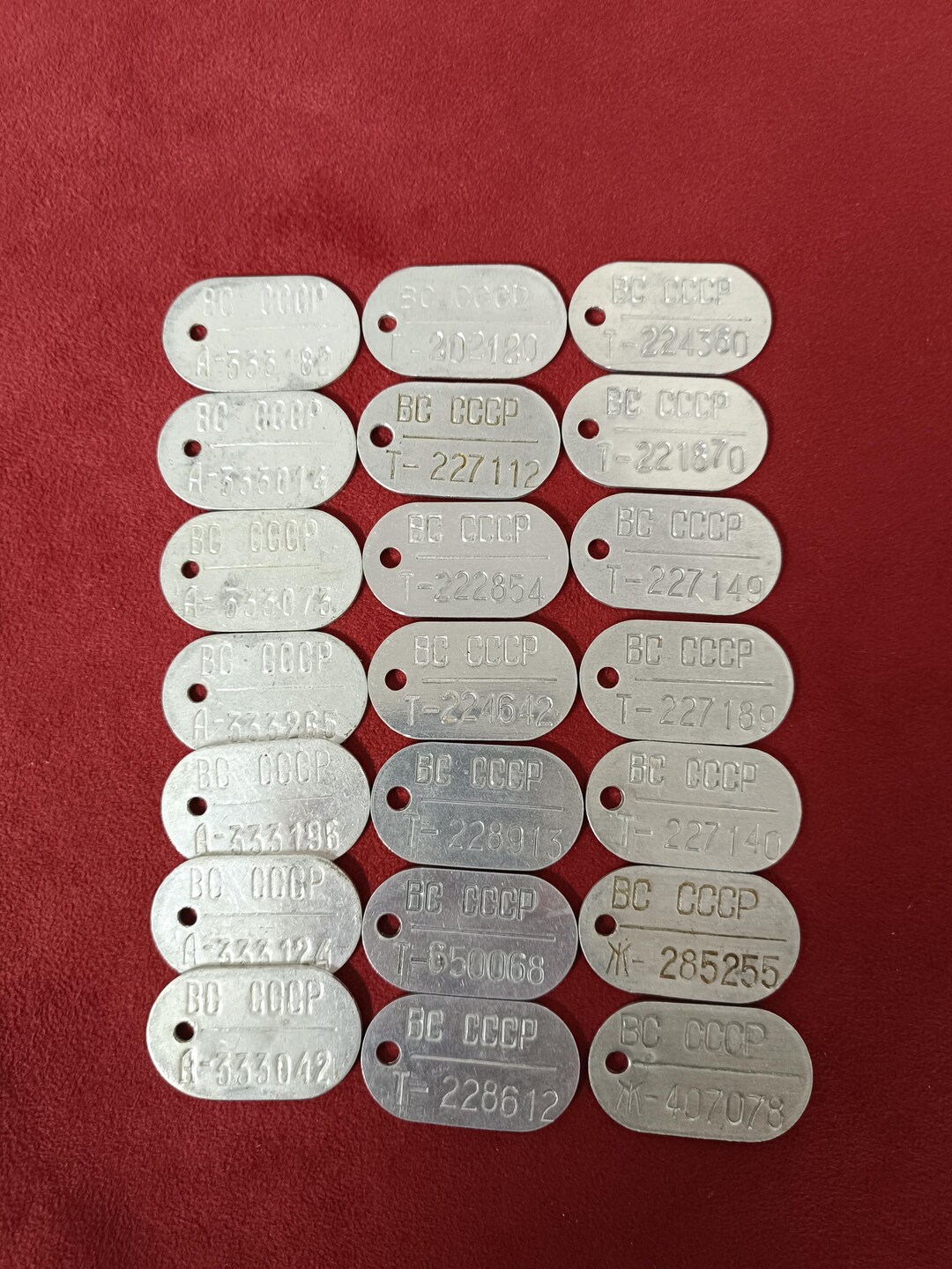 Soviet Army Metal Tokens, USSR Military Dog Tags (21 Pcs) - Etsy