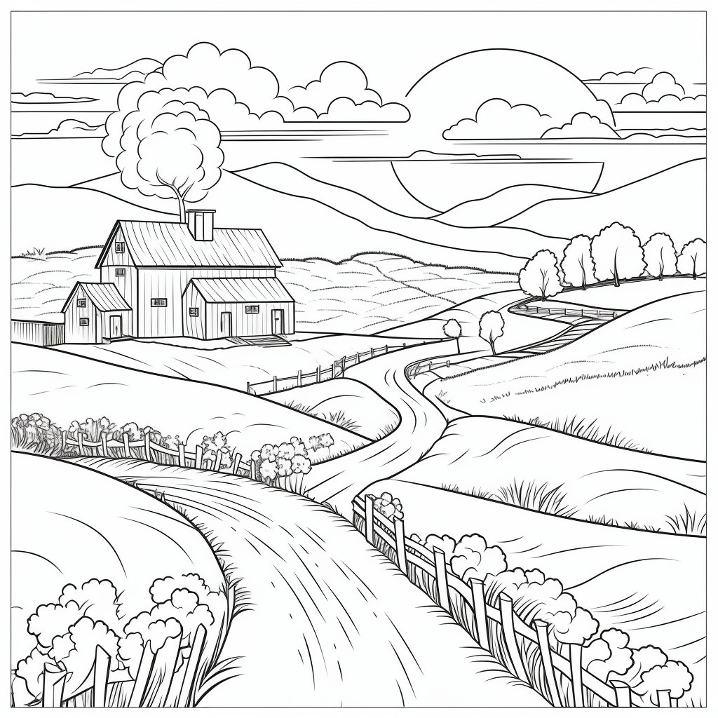 Farm Coloring Sheets - Etsy UK