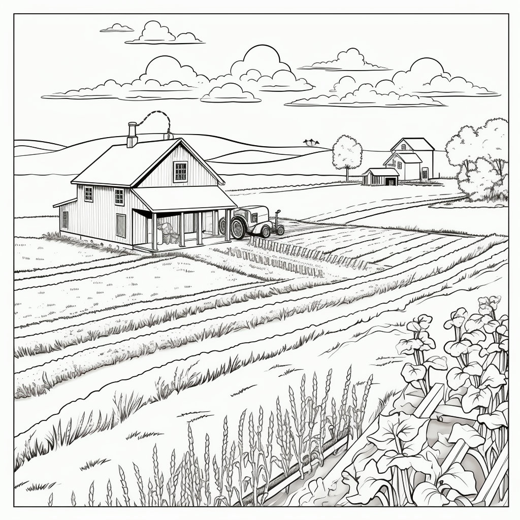 Farm Coloring Sheets - Etsy UK