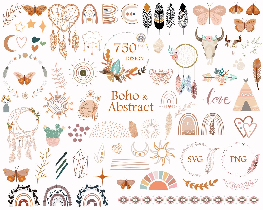 750 Abstract Svg Boho Svg Abstract Art Svg Trendy Svg Abstract Art Svg ...