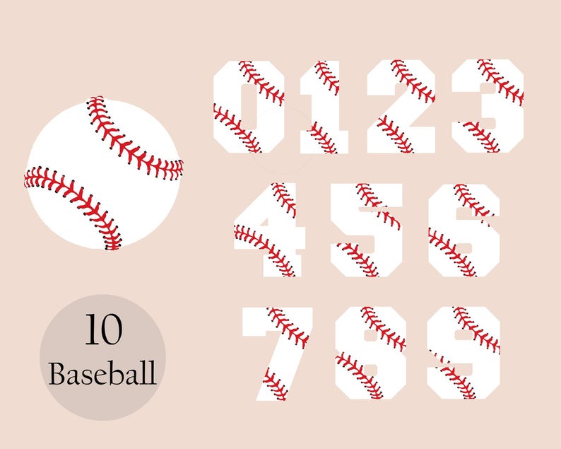 Sports Number Svg Bundle, Baseball, Basketball, Soccer, Football ...