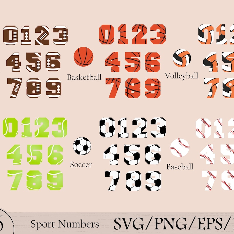 Number Clipart - Etsy