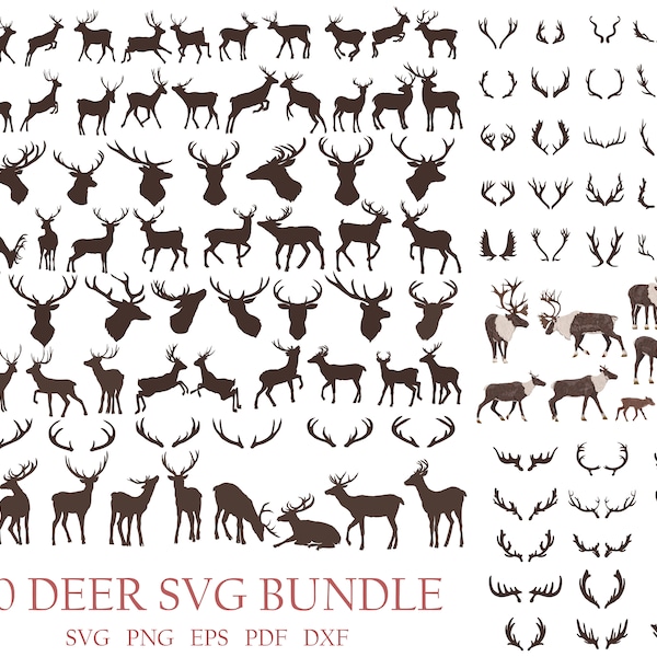 Deer Svg - Etsy