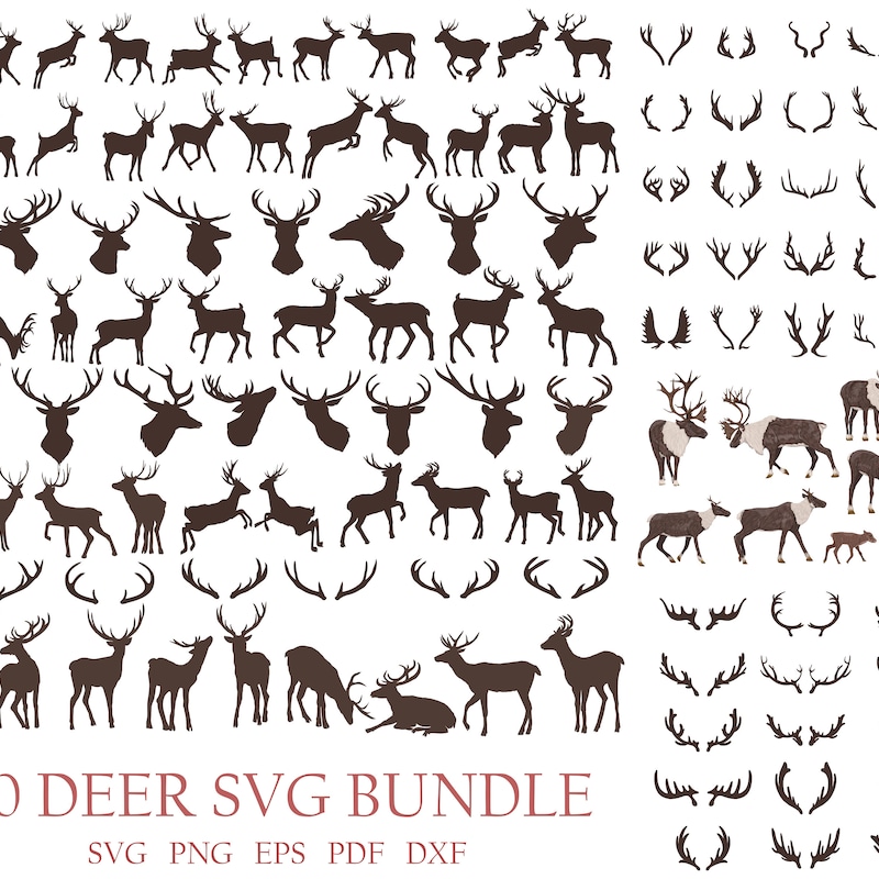 Deer Svg - Etsy