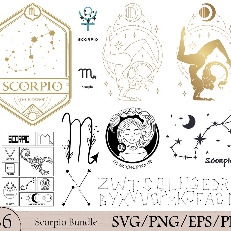 Scorpio Svg - Etsy