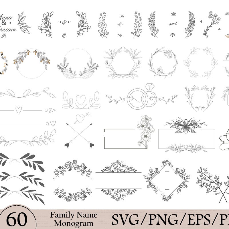 Last Name Svg - Etsy