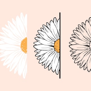 Daisy Svg, Daisy Flower Clipart, Daisy Svg Cut Files for Cricut, Daisy ...