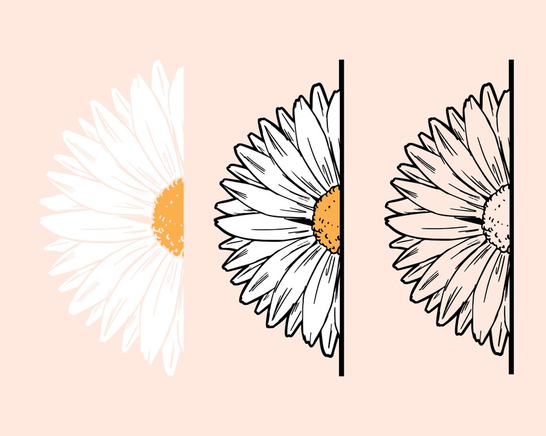 Daisy Svg, Daisy Flower Clipart, Daisy Svg Cut Files for Cricut, Daisy ...