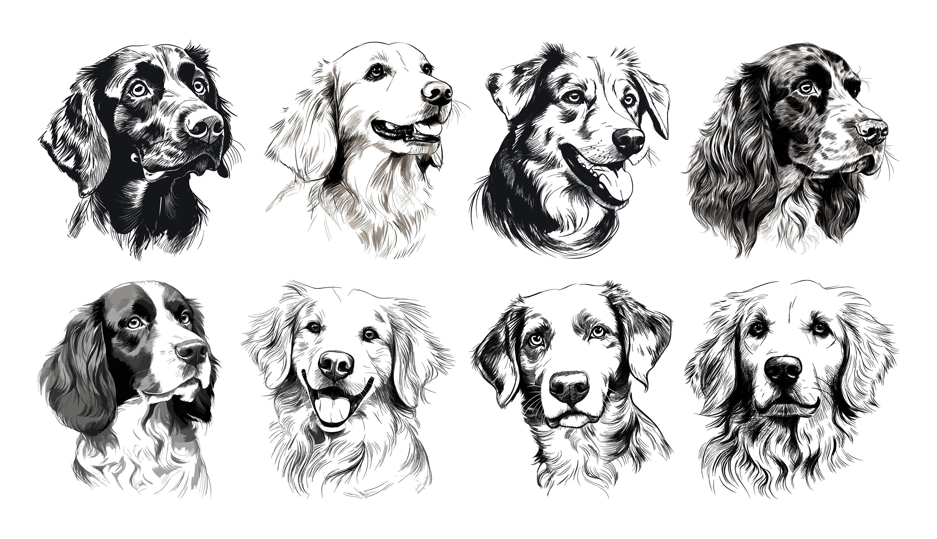 300 Dog Svg Bundle | Dog Drawing Svg | Dog Svg | Dog Lover Svg | Dog ...