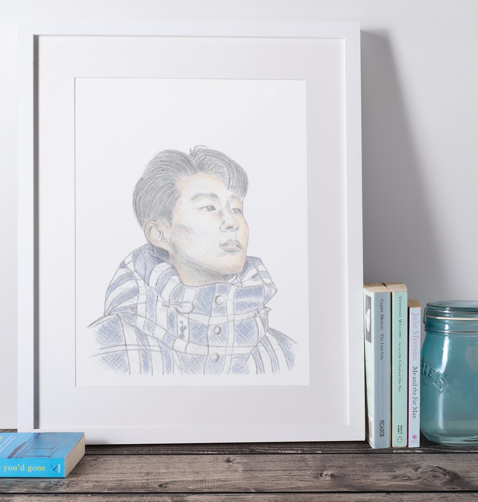 Son Heung-min Portrait Drawing; A5 Digital Print of Son, Portrait of ...