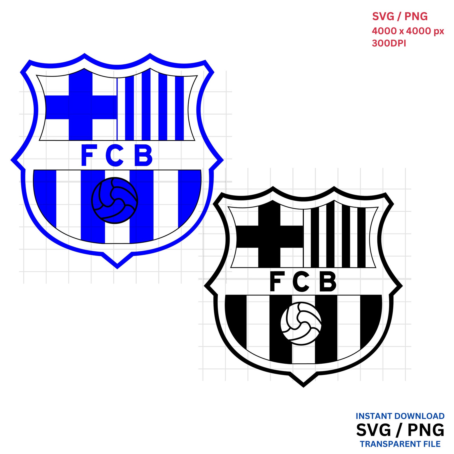 FC Barcelona SVG Digital File Soccer Logo Png FC Barcelona Svg Vector ...