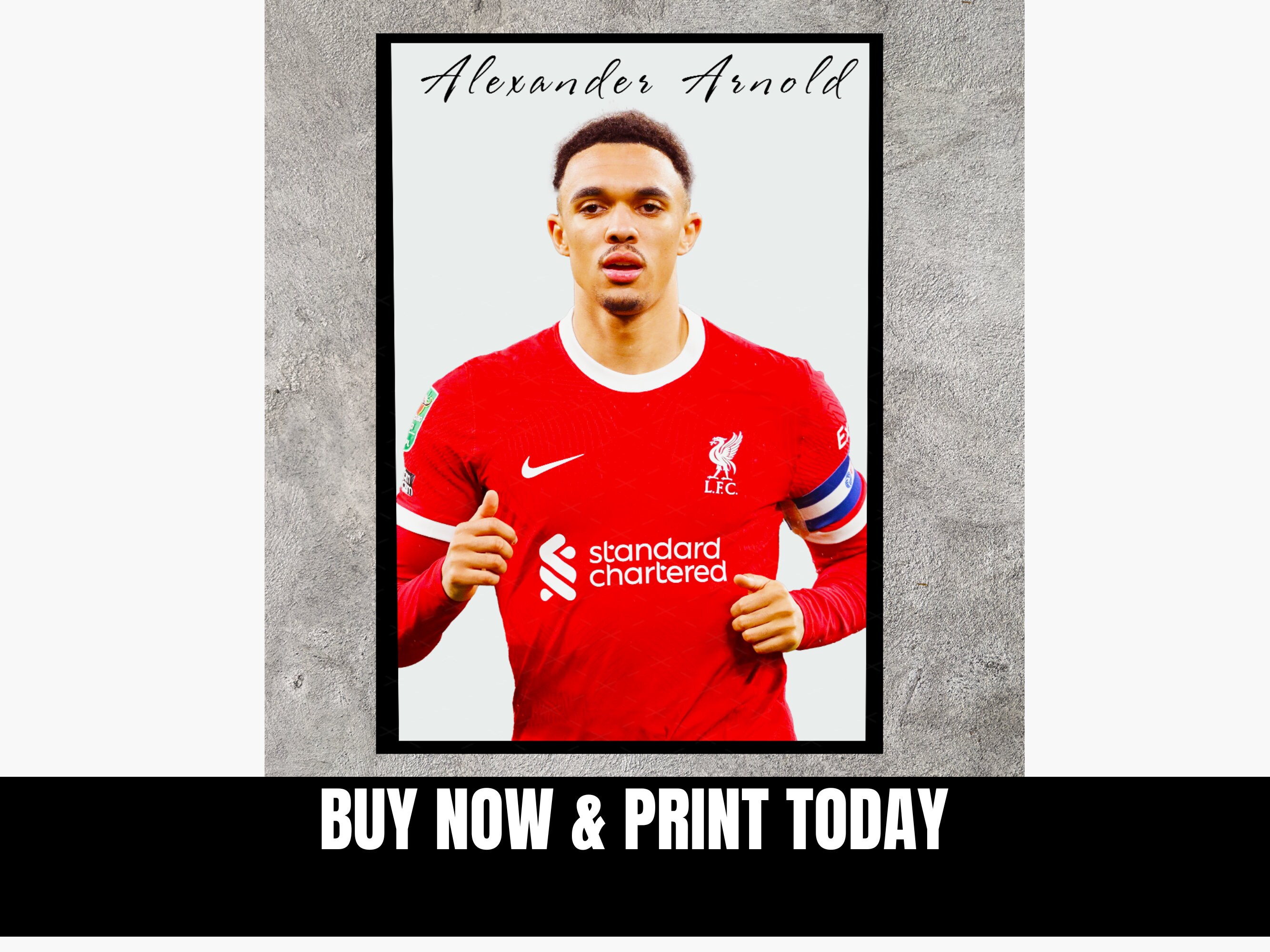 Alexander Arnold Poster Liverpool Print Art Liverpool Wall Art Gift ...