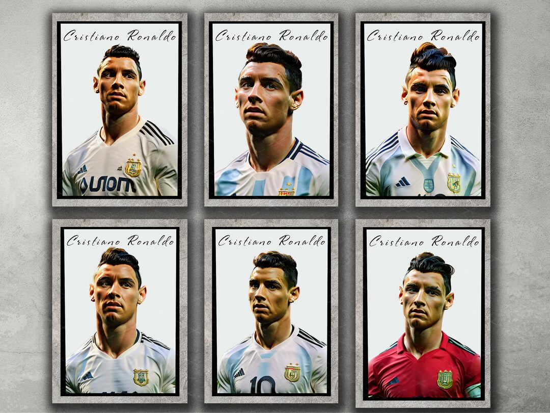 Bundle Ronaldo Soccer Art Print Ronaldo Poster Soccer Ronaldo Wall Art ...