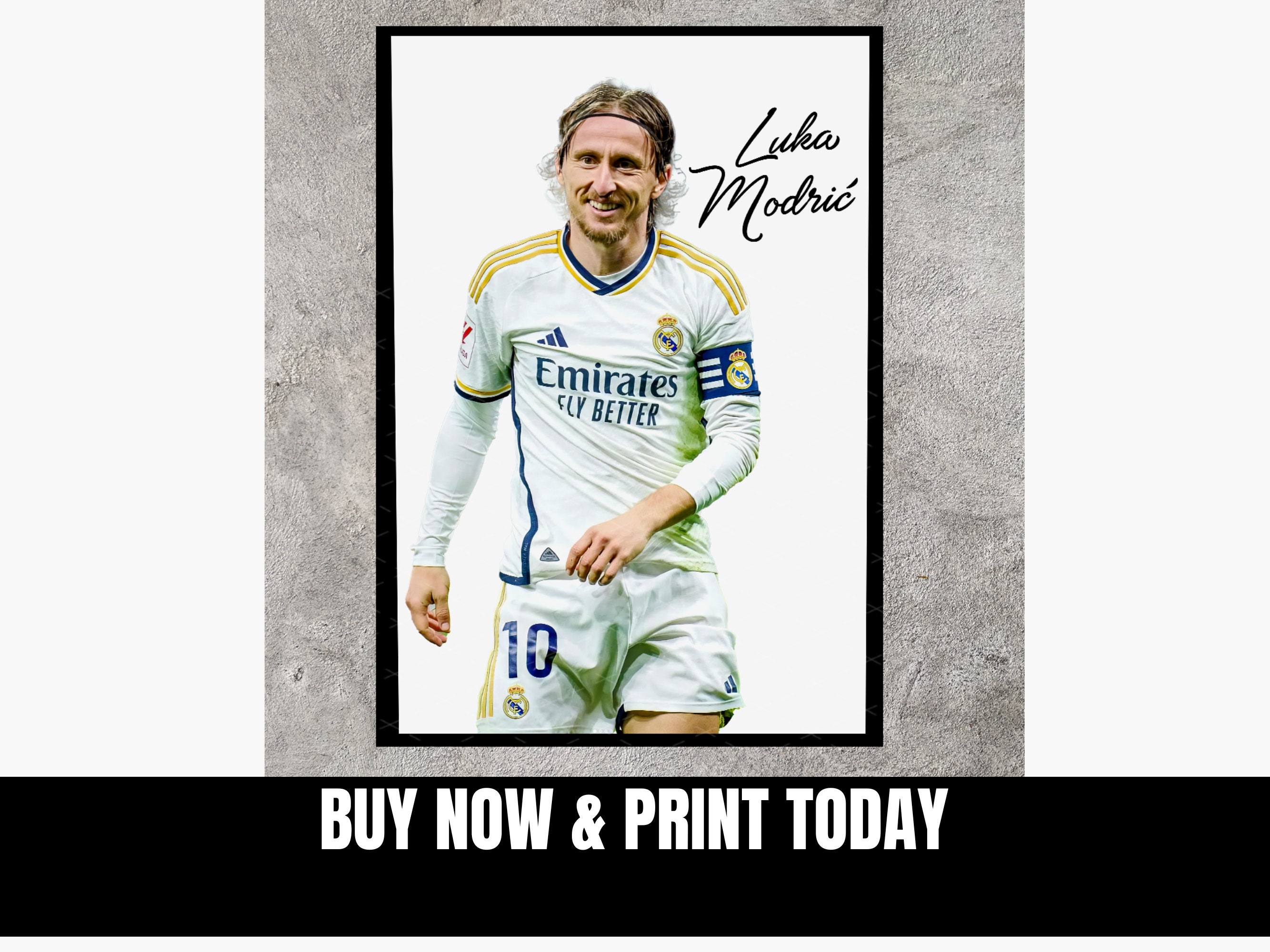 Luka Modric Poster Modric Poster Real Madrid Print Poster Madrid Svg ...