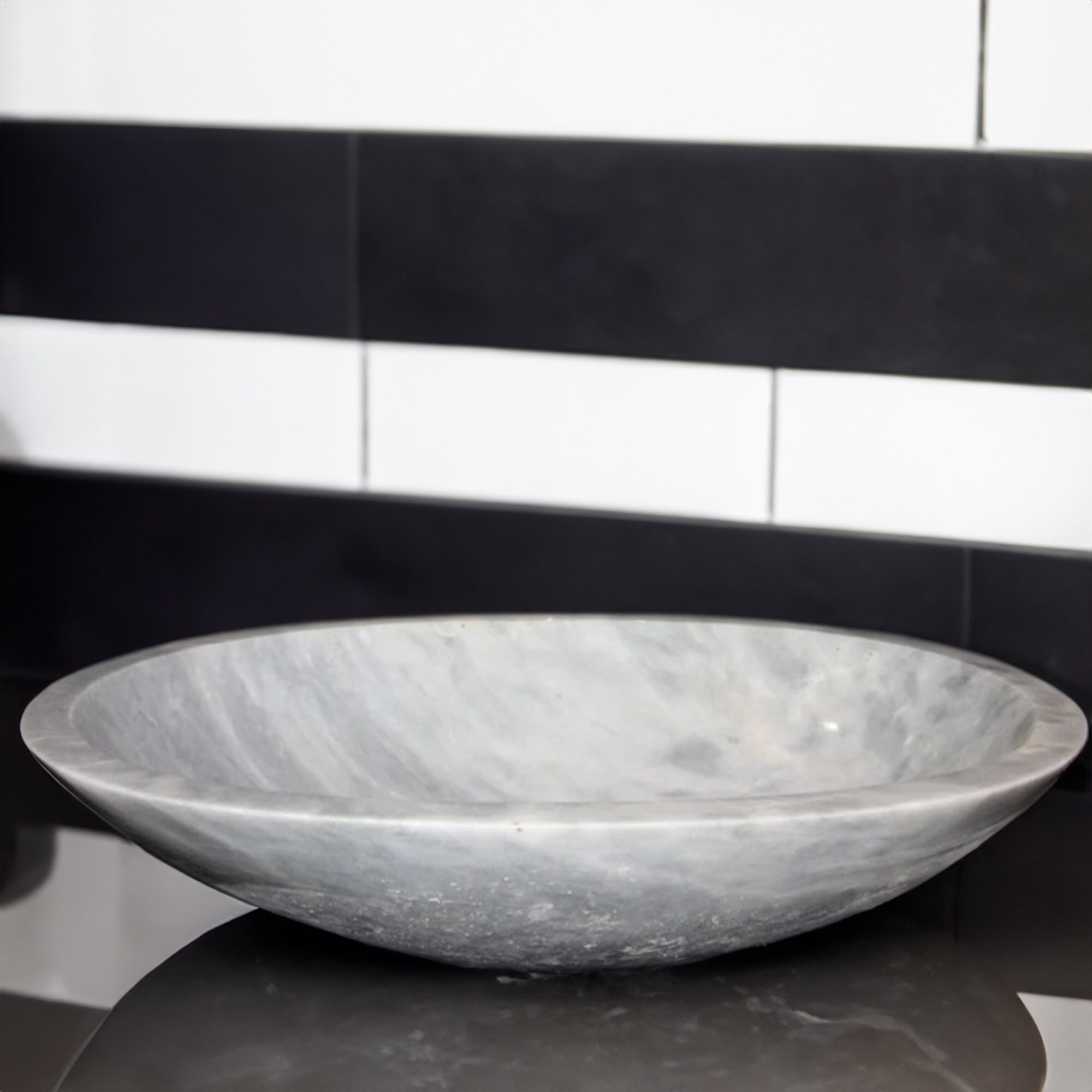Marble Oval Gray Ellipse Sink Bathroom Sink Bathroom Vanity - Etsy
