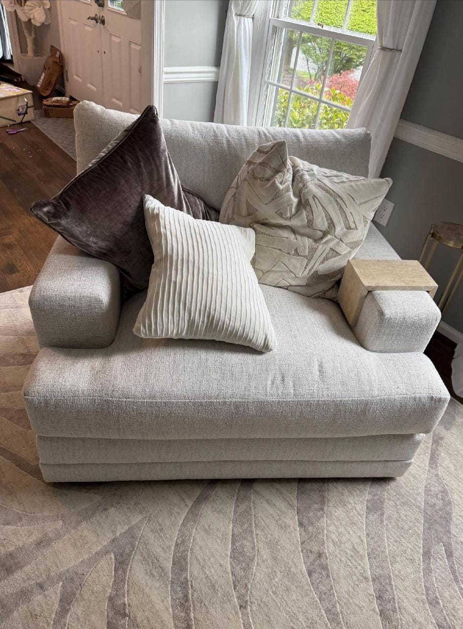 Travertine Couch Arm Rest Table With Magazine Stand: Natural Stone Sofa ...