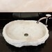 Travertine Marble Sink, Handcrafted Split Face Boat Natural Stone - Etsy