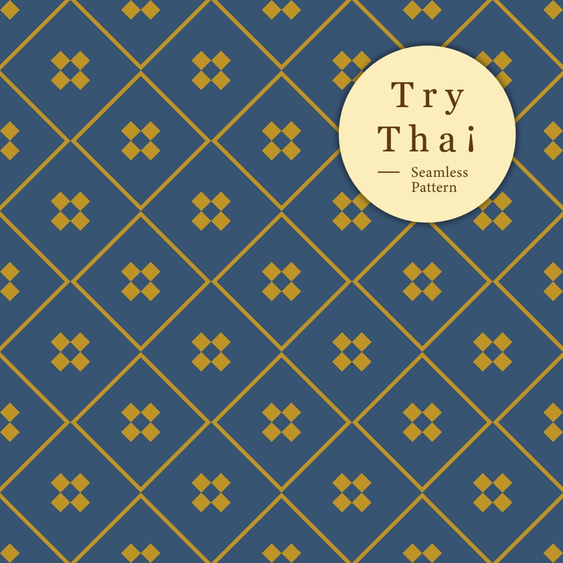 Luxury Thai Vintage – Seamless Thai Pattern Digital Download for Fabric ...