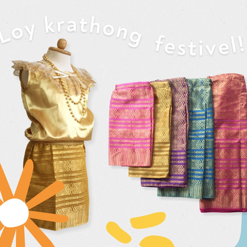 Kids Thailand Skirt - Etsy