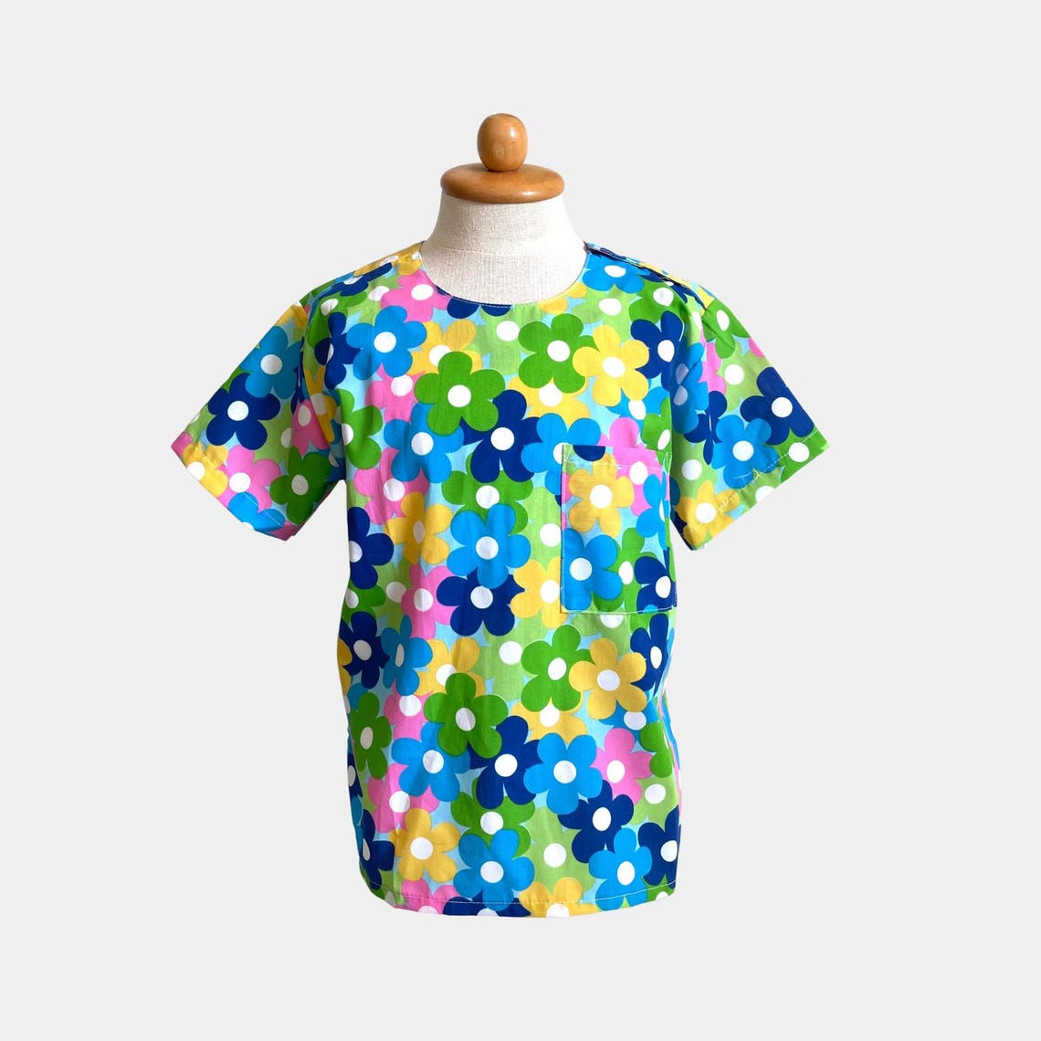 Floral Print Cotton Shirt for Kids (size: M-XXL) - Etsy